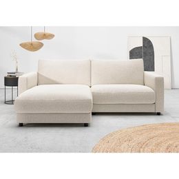 Home Affaire Ecksofa &raquo;Ecksofa Jiro, L-Form, gro&szlig;e Sitztiefe, Breite 226 cm&laquo; lose Sitz- & R&uuml;ckenkissen, weicher Polsteraufbau, komfortabel & modern 100