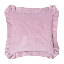 Pad Dekokissen &raquo;CASUALLY&laquo; Umlaufender Volant &ndash; das Extra, das begeistert rosa Polyacryl, Polyester B/L: 45cm x 45cm, 1 Stk.
