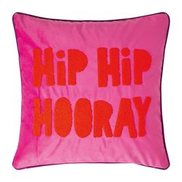 Pad Dekokissen &raquo;LETTERS, Kissenh&uuml;lle, Made in Europa&laquo; mit Schriftzug, verschiedene Gr&ouml;&szlig;en, voller Energie und Individualit&auml;t pink Polyester B/L: 45cm 