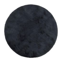OCI DIE TEPPICHMARKE Hochflor-Teppich &raquo;ROCKY SOFT, Fell Haptik&laquo; rund 35 mm H&ouml;he Kunstfell, weich, kuschelig, maschinell gewebt, Kaninchen Haptik grau 