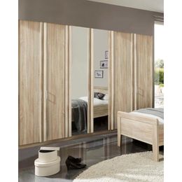 Wiemann Kleiderschrank &raquo;Meran&laquo; beige Holzwerkstoff B/H/T: 295,2cm x 196cm x 58cm, T&uuml;ren: 6 Stk.