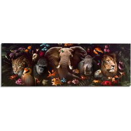 Reinders Deco-Panel &raquo;Dschungel Fantasie&laquo; bunt Holzwerkstoff B/H/T: 156cm x 52cm x 2cm
