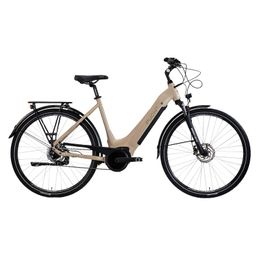 Puch Damen Puch &raquo;Puch C5.3 NEXUS / BOSCH 500 Wh 28" beige 7-G&auml;nge&laquo; 7 Gang Shimano Nexus Schaltwerk Nabenschaltung Mittelmotor 250 W BOSCH PERFORMANCE 