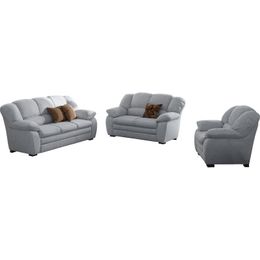 COTTA Polstergarnitur &raquo;Casino, 3tlg. Set, Sofa Wohnzimmer Garnitur, Wellenunterfederung&laquo; Set, 3 tlg. Sessel, 2-Sitzer, 2,5-Sitzer, hohe R&uuml;ckenlehne 