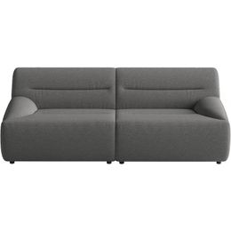 Sit & More sit&more Big-Sofa &raquo;Scrabble&laquo; Modernes Design in verschiedenen Stoffarten grau 100% Polyester B/H/T: 200cm x 80cm x 100cm, Struktur
