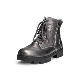 vitaform Hirschleder Stiefeletten in anthrazit/metallic | Gr.: 39