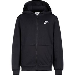 Nike NSW CLUB Sweatjacke Kinder - Gr&ouml;&szlig;e 158/164 - schwarz