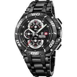 Festina Herren Chronograph &raquo;Chrono Bike Special Edition&laquo; Quarzuhr, Armbanduhr, Herrenuhr, Edelstahlarmband schwarz Einheitsgr&ouml;&szlig;e