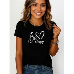 RMK T-Shirt Happy SCHWARZ-Weiss | Gr.: XXL
