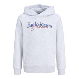 Jack & Jones JACK & JONES Junior Kapuzenpullover in White Melange | Gr.: 164