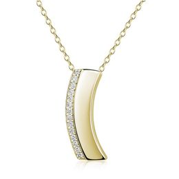 Firetti Damen Kette mit Anh&auml;nger &raquo;Schmuck Geschenk Silber 925 Halsschmuck geschwungenes Design&laquo; Made in Germany - mit Zirkonia (synth.) Silber 925 (