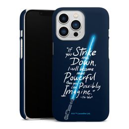 DeinDesign iPhone 13 Pro Handy Premium Case Smartphone Handyh&uuml;lle Schutzh&uuml;lle matt Star Wars Obi-Wan Kenobi Lightsaber Premium Case