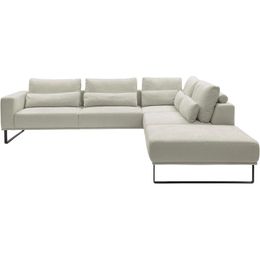 Musterring Ecksofa &raquo;JustB! PM100 Federkern & Kaltschaum, bequem, Breite 308cm, L-Form&laquo; mit Sitztiefenverstellung und Kissen, mit Metallkufe, Ma&szlig;e 290x308 cm 