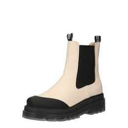Steve Madden Chelsea Boots 'Myrtha' Damen Gr&ouml;&szlig;e 42 beige / schwarz