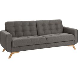 exxpo - sofa fashion 3-Sitzer &raquo;Fiord, aktuelles Design, tolle Detailverarbeitung im Sitz und R&uuml;cken&laquo; bequem, wahlweise Kippcouch mit Bettfunktion und 