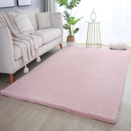 Ayyildiz Teppiche Hochflor-Teppich &raquo;POUFFY 5100 auch als L&auml;ufer und Rund&laquo; rechteckig 20 mm H&ouml;he L&auml;ufer, weicher glatter Softflor, Kaninchen Fell Haptik, waschbar rosa 