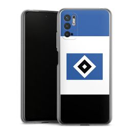 DeinDesign Xiaomi Redmi Note 10 5G Handy Silikon H&uuml;lle Case transparent Handyh&uuml;lle Hamburger Sv Bundesliga Official Licensed Product Silikon Case
