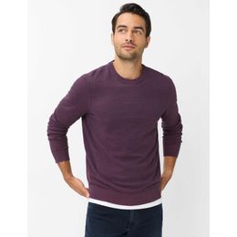 Brax Herren Strickpullover Style RICK plum, dunkles lila, Gr. 5XL