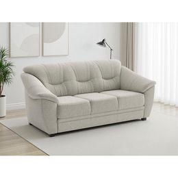 Sit & More sit&more 3-Sitzer &raquo;Savona, B. 198cm, Federkern, opt. mit Schlaffunktion, Sitzh. 46cm&laquo; Liegefl&auml;che 190x137cm, viele . Stoff- und Ledervarianten beige B