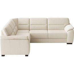 Sit & More sit&more Ecksofa &raquo;Montego L-Form, B: 256 cm, gro&szlig;e Stoffauswahl, Komfort Sitzh&ouml;he 46cm&laquo; wahlweise mit Schlaffunktion und Schubkasten beige 95% 