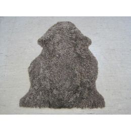 Heitmann Felle Fellteppich &raquo;Lammfell Curly&laquo; fellf&ouml;rmig 25 mm H&ouml;he echtes Lammfell mit nat&uuml;rlicher Lockung, geschoren, weich & kuschelig braun Lammfell B : 60cm 1 Stk
