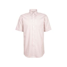 Seidensticker Button Up Shirt male size M Peach / White