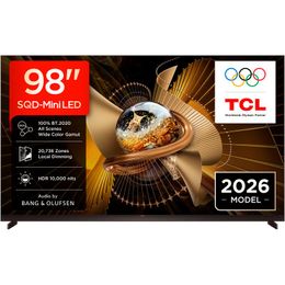 TCL LED-Fernseher &raquo;98X11L&laquo; 215 cm/98 &prime;&prime; IMAX Enhanced, Filmmaker Mode,, Apple Airplay 2 schwarz Audio by Bang & Olufsen liefert fein abgestimmten 