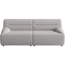 Sit & More sit&more Big-Sofa &raquo;Scrabble&laquo; Modernes Design in verschiedenen Stoffarten grau 95% Polyester, 9% Polyamid B/H/T: 200cm x 80cm x 100cm, Flachgewebe LINO