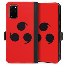 DeinDesign Galaxy S20 Plus 5G Handy Klapph&uuml;lle Handyh&uuml;lle aus Kunst Leder schwarz Flip Case Official Licensed Product Naruto Shippuden Sharingan Sideflip mit 