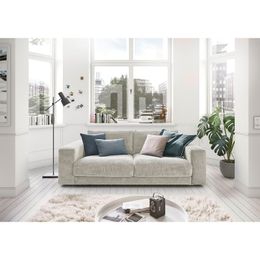 3C Candy 2-Sitzer &raquo;Enisa softig und legeres Big-Sofa, bequem und komfortabel&laquo; Zeitloses und stylisches Loungem&ouml;bel, in Breitcord grau 88% Polyester, 