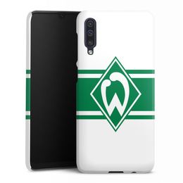 DeinDesign Galaxy A50 Handy Premium Case Smartphone Handyh&uuml;lle Schutzh&uuml;lle matt Sv Werder Bremen Official Licensed Product Logo Premium Case
