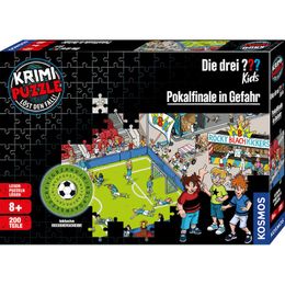 Kosmos Puzzle &raquo;Krimipuzzle Die drei ??? Kids Pokalfinale in Gefahr&laquo; Made in Germany Pappe Einheitsgr&ouml;&szlig;e