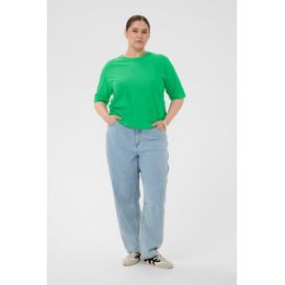 Kaffe curve T-Shirt kurzarm KCmina Loose fit in Bright Green | Gr.: S