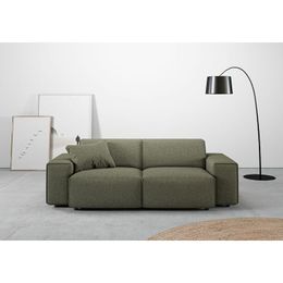 Home Affaire 2,5-Sitzer &raquo;Glimminge auch in Breitcord, Feincord + Easy care-Bezug&laquo; besondere Kedern&auml;hte, Zierkissen gr&uuml;n 96% Polyester, 4% Polyacryl B/