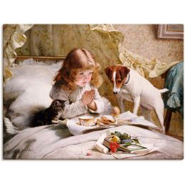 Artland Wandbild &raquo;Das Gebet. 1894&laquo; 1 Stk. tlg. als Leinwandbild, Poster in verschied. Gr&ouml;&szlig;en beige Leinwand B/H/T: 80cm x 60cm, Leinwandbild, 1 Stk.