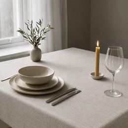 OTTO home Tischdecke &raquo;Meellon&laquo; unifarben, verschiedene Gr&ouml;&szlig;en, Esszimmer, Wohnzimmer, Dekoration Polyester B/L: 90cm x 90cm, 1 Stk.