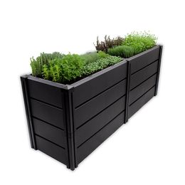 KHW Hochbeet &raquo;Demeter XL - schmal&laquo; MADE IN GERMANY BxTxH: 158x44x61 cm grau Polypropylen B/H/T: 158cm x 61cm x 44cm