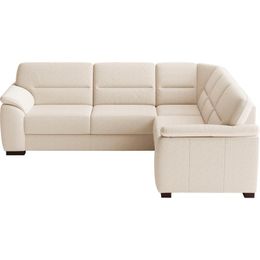Sit & More sit&more Ecksofa &raquo;Montego L-Form, B: 256 cm, gro&szlig;e Stoffauswahl, Komfort Sitzh&ouml;he 46cm&laquo; wahlweise mit Schlaffunktion und Schubkasten beige 95% 