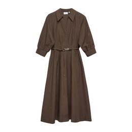 comma, COMMA Kleid Damen Gr&ouml;&szlig;e 34 dunkelbraun Sommerkleid