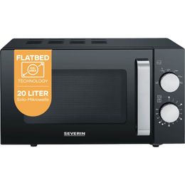 Severin Mikrowelle &raquo;MW 7761&laquo; Mikrowelle 160 W XXL-Nutzfl&auml;che dank Glasboden schwarz Einheitsgr&ouml;&szlig;e Mikrowelle