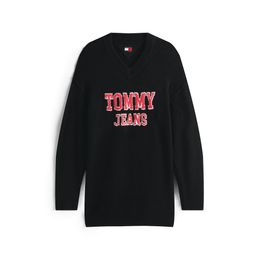 Tommy Jeans Kleid Damen Gr&ouml;&szlig;e 42 rot / schwarz / wei&szlig; Sommerkleid