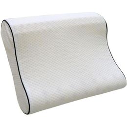 KBT BETTWAREN Nackenst&uuml;tzkissen &raquo;Wellness auf Wolken&laquo; 1 Stk. tlg. wei&szlig; B/H/L: 50cm x 12cm x 37cm, Kunstfaser, 1 Stk. Nackenst&uuml;tzkissen
