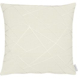 Apelt Dekokissen &raquo;Vio&laquo; Kissenh&uuml;lle ohne F&uuml;llung, 1 St&uuml;ck wei&szlig; Leinen, Polyester B/L: 46cm x 46cm, 1 Stk.
