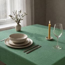 OTTO home Tischdecke &raquo;Meellon&laquo; unifarben, verschiedene Gr&ouml;&szlig;en, Esszimmer, Wohnzimmer, Dekoration Polyester B/L: 200cm x 135cm, 1 Stk.