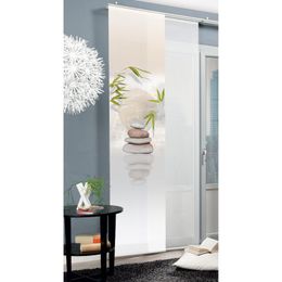 Home Wohnideen Schiebegardine &raquo;Cascade&laquo; Klettband 1 Stk. tlg. HxB: 245x60, inkl. Befestigungszubeh&ouml;r beige Polyester 245cm, Klettband, 60cm
