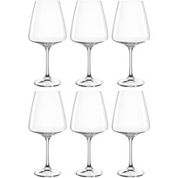 Leonardo Weinglas &raquo;Rotweinglas PALADINO, 660 ml, 6er-Set&laquo; Kelchglas, sp&uuml;lmaschinengeeignet transparent Kristallglas &Oslash; 10,3cm x 23cm, 660ml, 6 Stk.