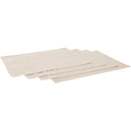 LeGer Home by Lena Gercke Platzset &raquo;Liaa&laquo; Baumwollqualit&auml;t mit Leinenanteil, sch&ouml;ne Haptik, Deko, Ma&szlig;e 30x40 cm beige Obermaterial: 88% Baumwolle, 12%