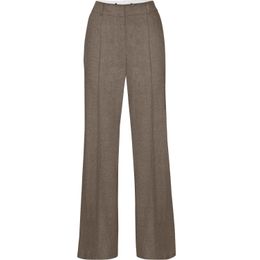WHITE LABEL Flanellhose Braun/Beige (Gr&ouml;&szlig;e: 44)