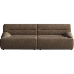 Sit & More sit&more Big-Sofa &raquo;Scrabble&laquo; Modernes Design in verschiedenen Stoffarten braun 100% Polyester B/H/T: 260cm x 80cm x 100cm, Microfaser