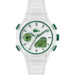 Lacoste Herren Quarzuhr &raquo;LC33&laquo; Armbanduhr, Quarzuhr, Herren, analog, digital, Stoppfunktion wei&szlig; Einheitsgr&ouml;&szlig;e